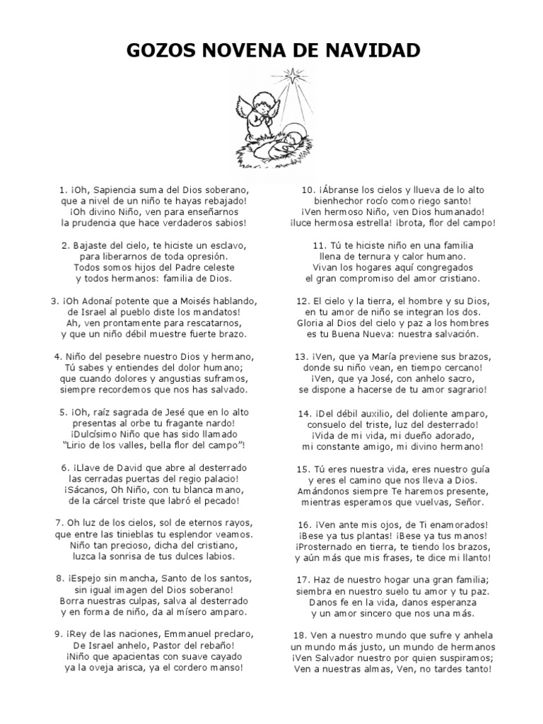 Gozos de Navidad | PDF | Creencia religiosa y doctrina | Religión y ...