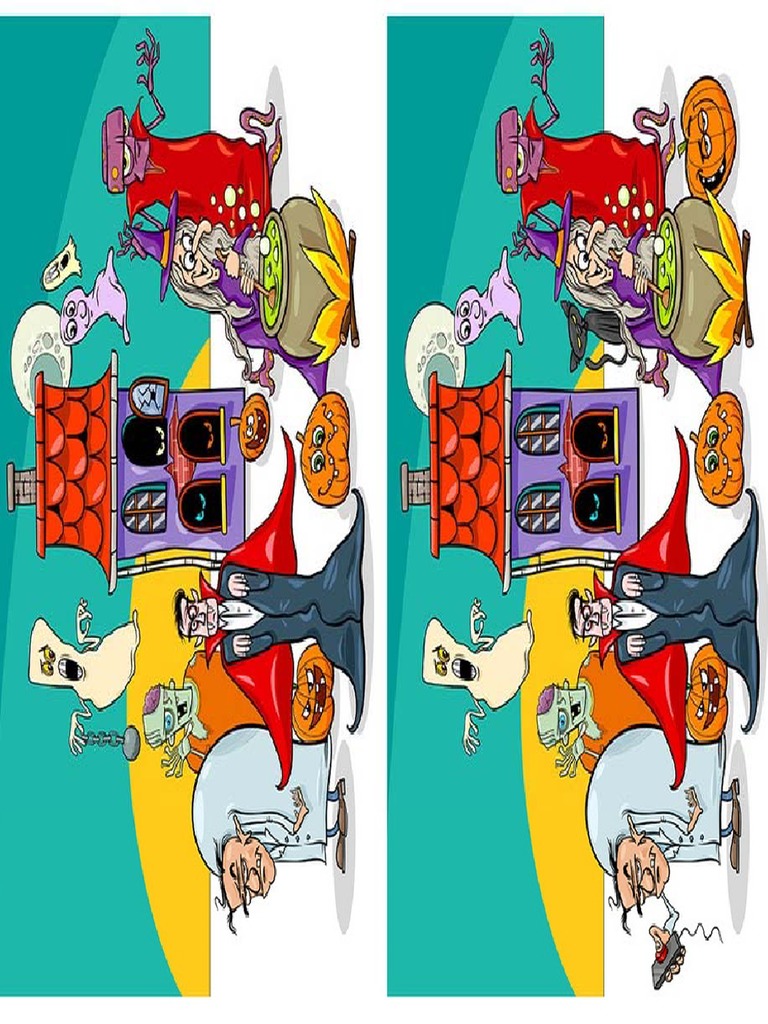 Movers, Flyers - Speaking Part 1 - Find The Differences - JPG | PDF