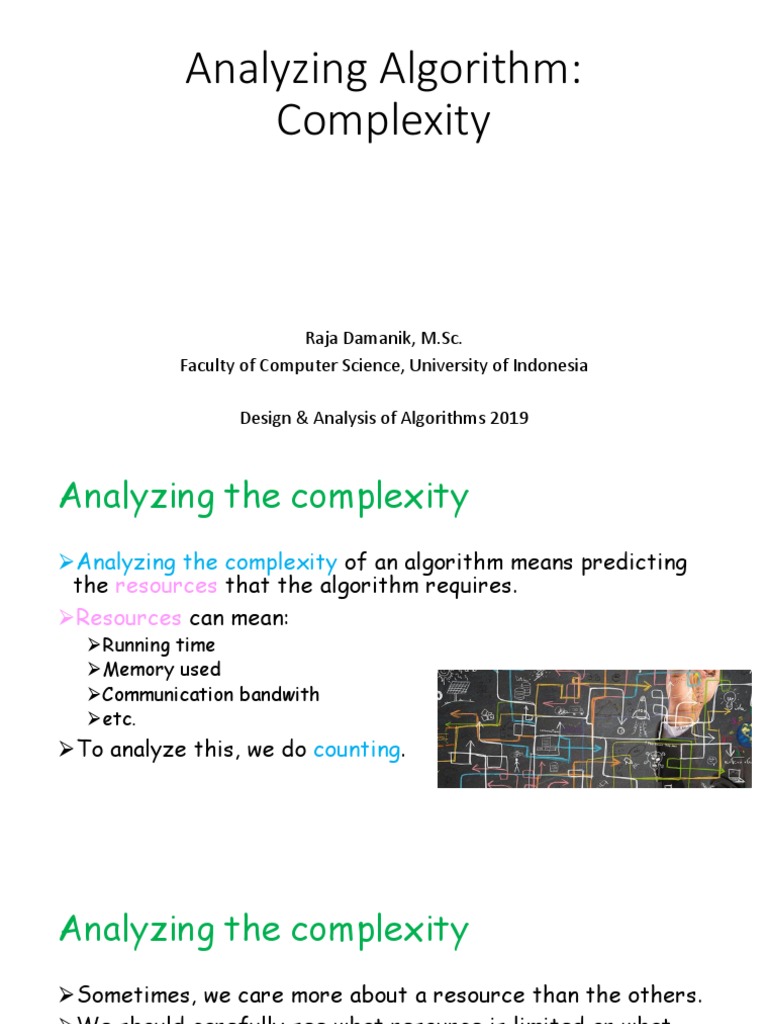 Analyzing Algorithm Complexity | Download Free PDF | Time Complexity | Computational Complexity ...