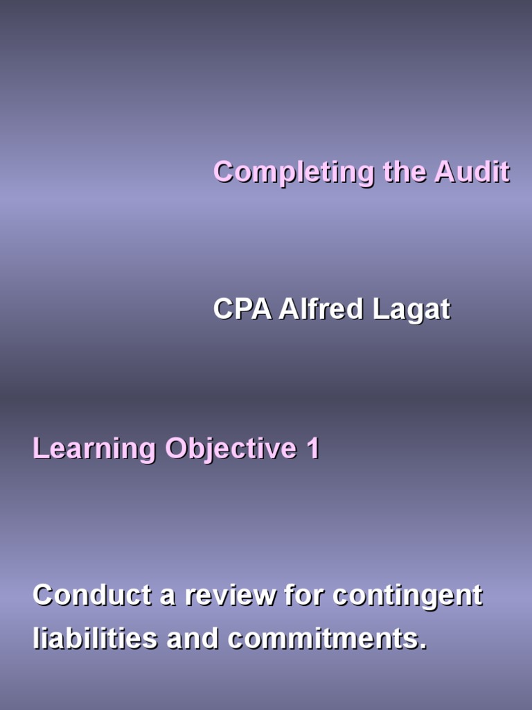 Audit Completion Procedures | PDF | Audit | Mergers And Acquisitions