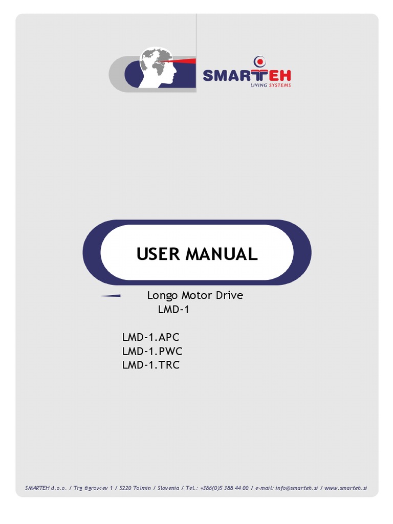 User Manual: Longo Motor Drive LMD-1 LMD-1.APC LMD-1.PWC LMD-1.TRC ...