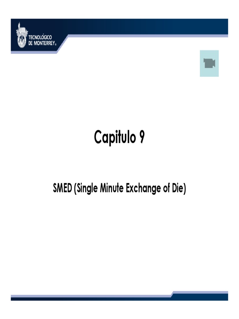4 Lean Six Sigma Day 4 UNIDAD 5 SMED | PDF | Six Sigma | Tornillo