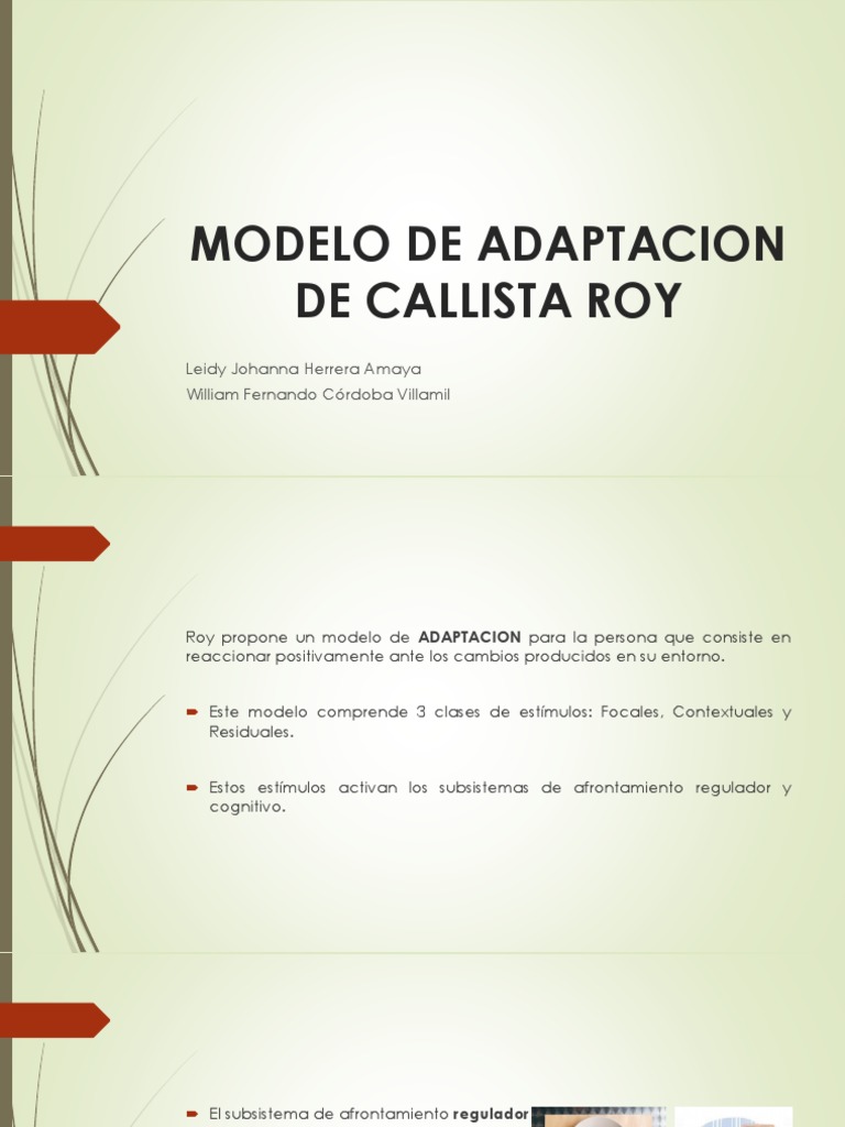 Modelo de Adaptación de Callista Roy | PDF