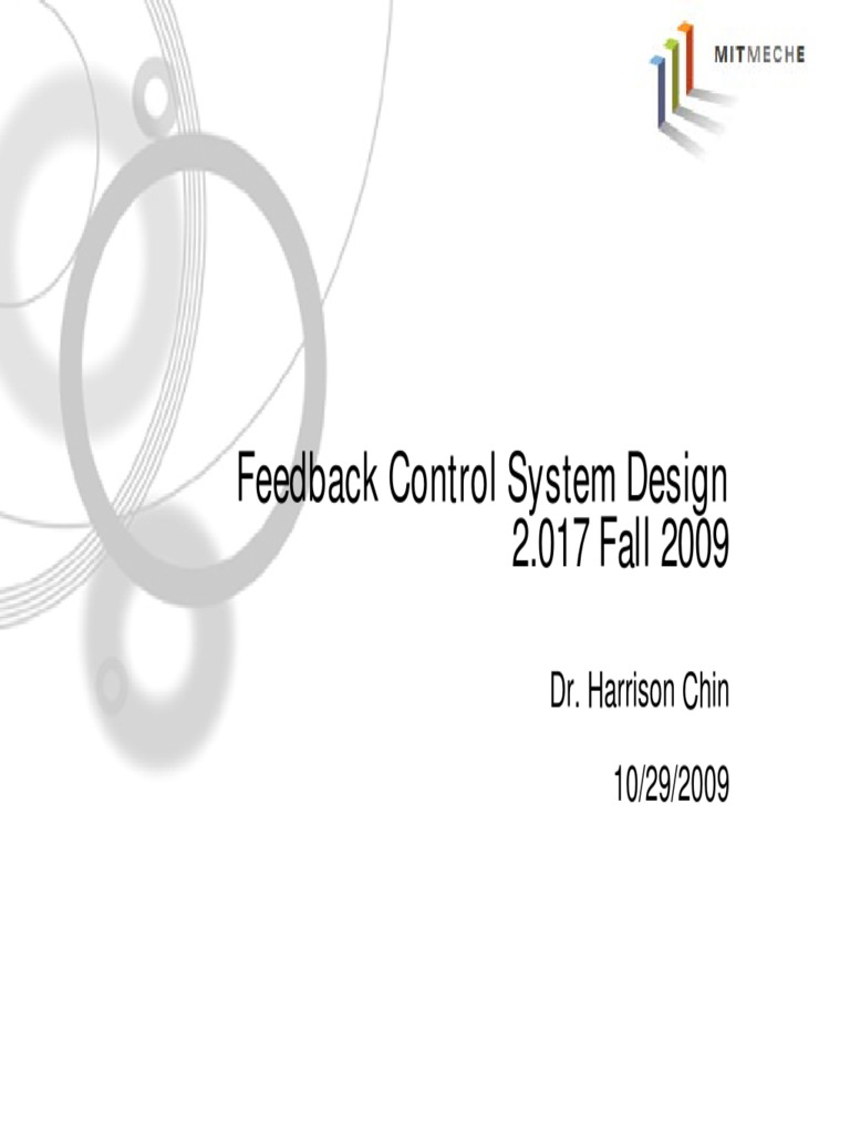 Control System Design Overview | PDF | Control Theory | Control System
