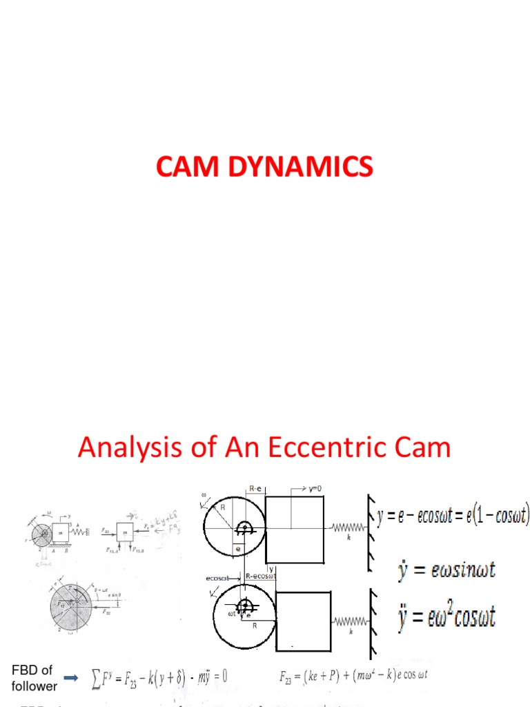 Cam Dynamics | PDF | Acceleration | Force