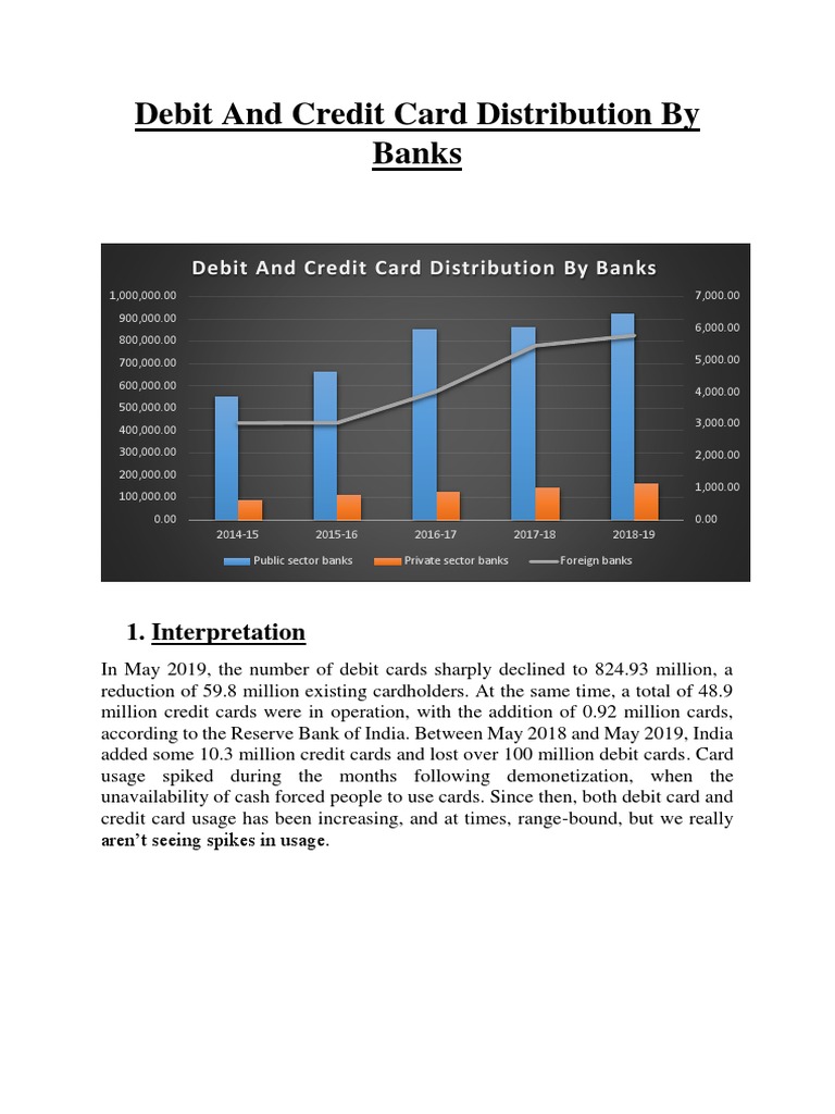 Debit and Credit Card Distribution by Banks | PDF | Credit Card ...