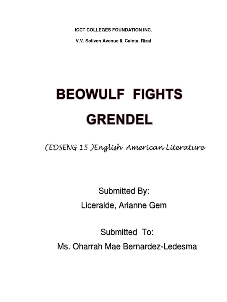 Written Report of Beowulf | PDF | Beowulf | Geats