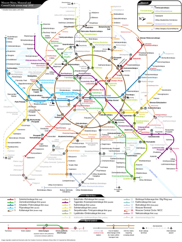 Moscow Metro Ring Railway Map en SB Future | Download Free PDF ...