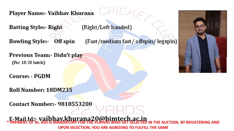 BPL Registration Slide | PDF