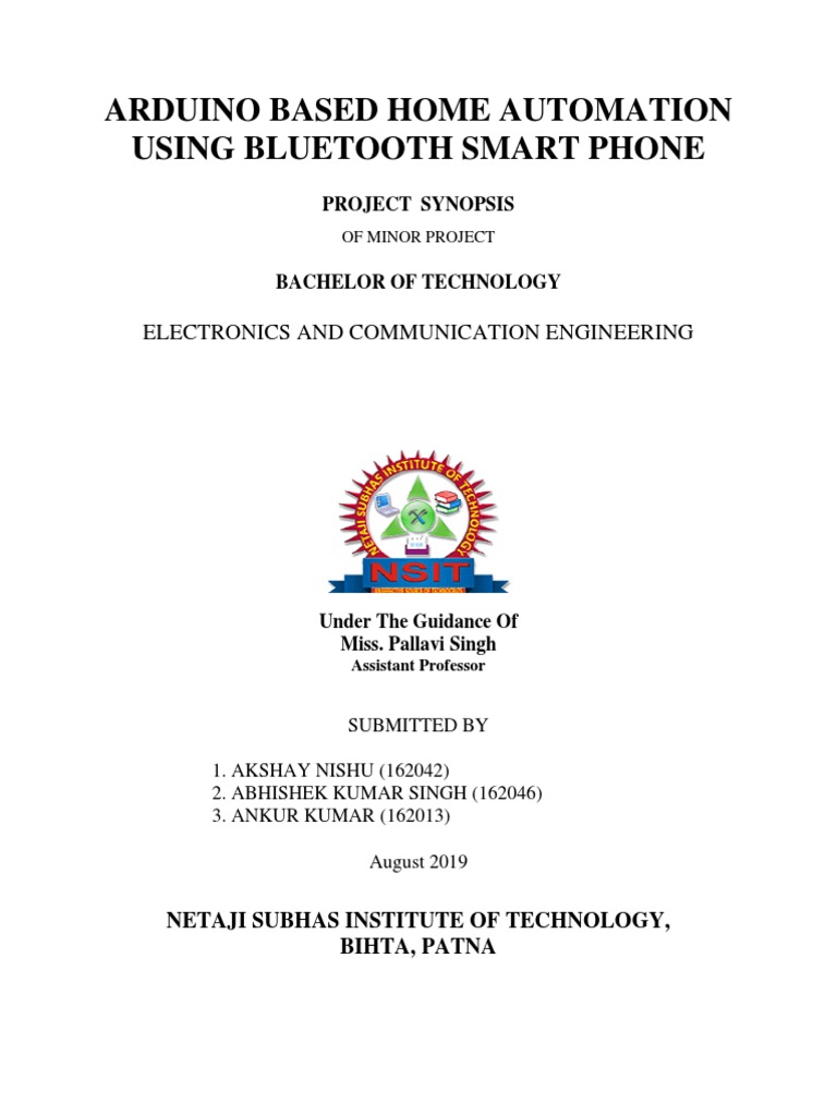 New Arduino Based Home Automation Using Bluetooth Smart Phone 1 Pdf Home Automation Automation