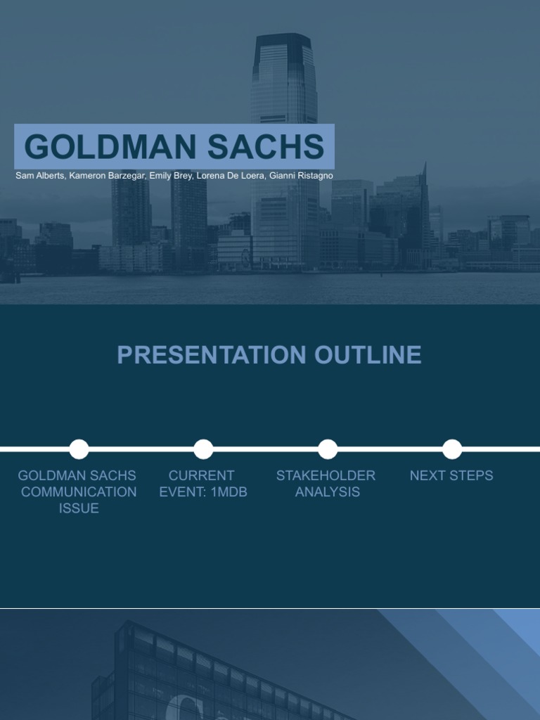 Bcom 314 Goldman Sachs Presentation 2 | PDF | Goldman Sachs | Financial ...