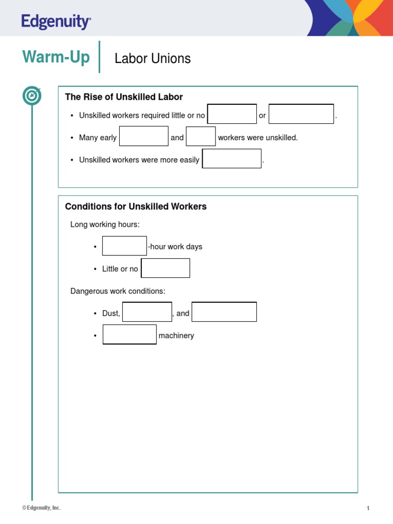 Ryan Hurtado Patino - GN Labor Unions 1 | PDF | American Federation Of ...