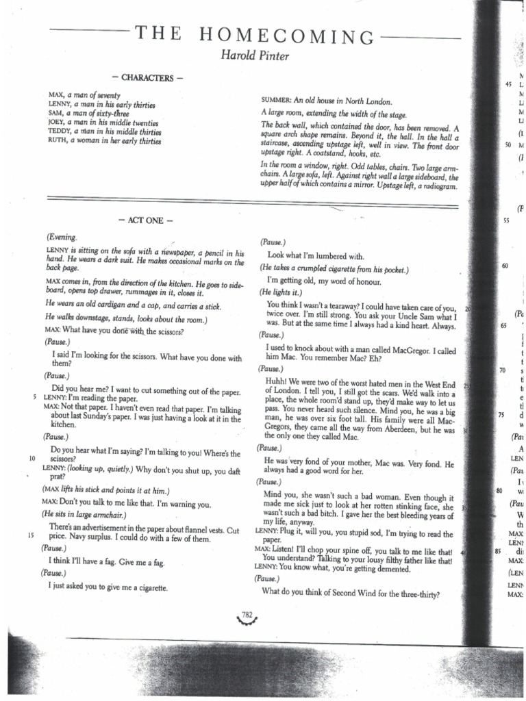 The Homecoming Script | PDF