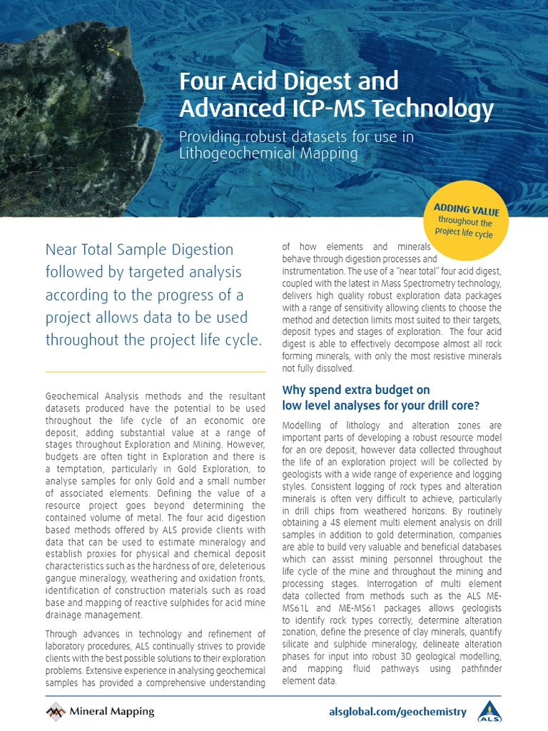 Four Acid Digest and Advanced ICP-MS Technology: Providing Robust ...