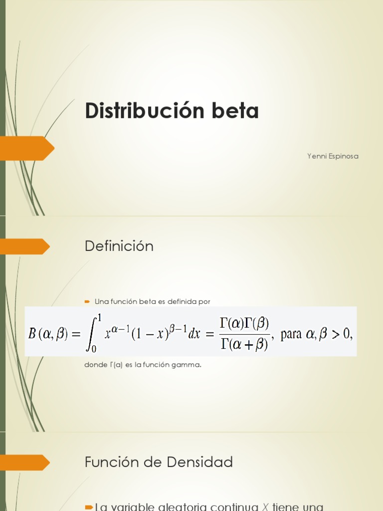 Distribución Beta