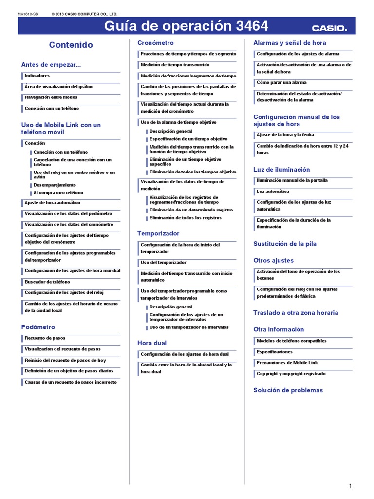 Casio Watch | PDF | Reloj | Temporizador