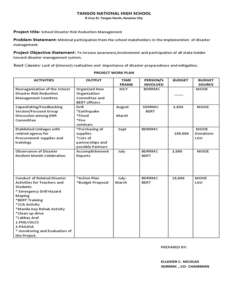 Strengthening Disaster Preparedness and Risk Reduction Through ...