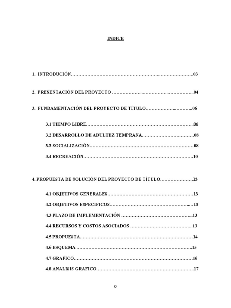 Proyecto de Titulo | PDF | Adultos | Ocio