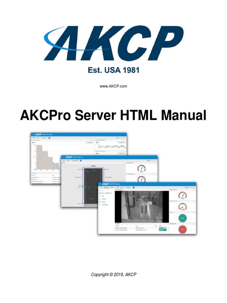 AKCPro Server HTML Manual | PDF | Installation (Computer Programs) | World Wide Web