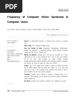 CVS-Q: Computer Vision Syndrome Survey | PDF