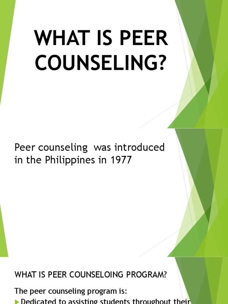 Peer Counseling Program Overview | PDF | Career & Growth