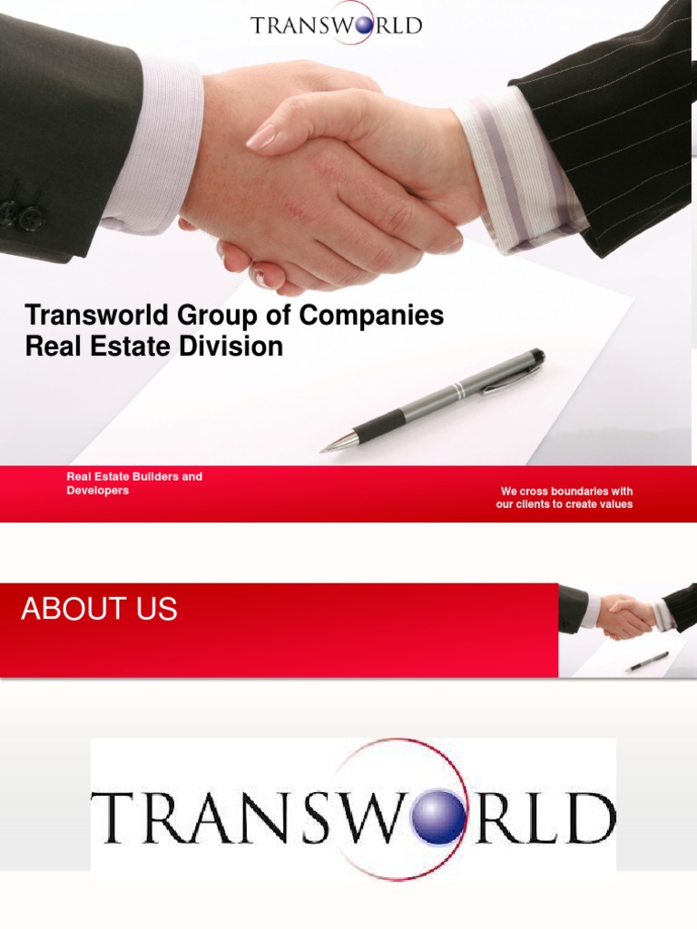 Transworld Group of Companies Real Estate Division | PDF | Economic ...