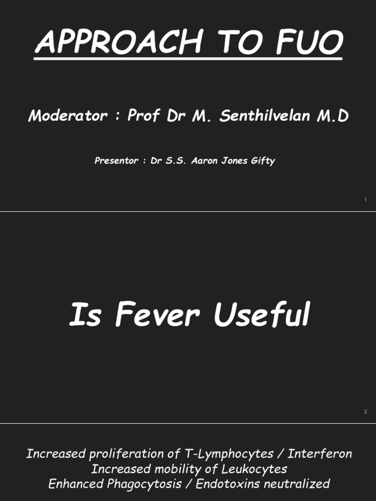Approach To Fuo | PDF | Fever | Positron Emission Tomography