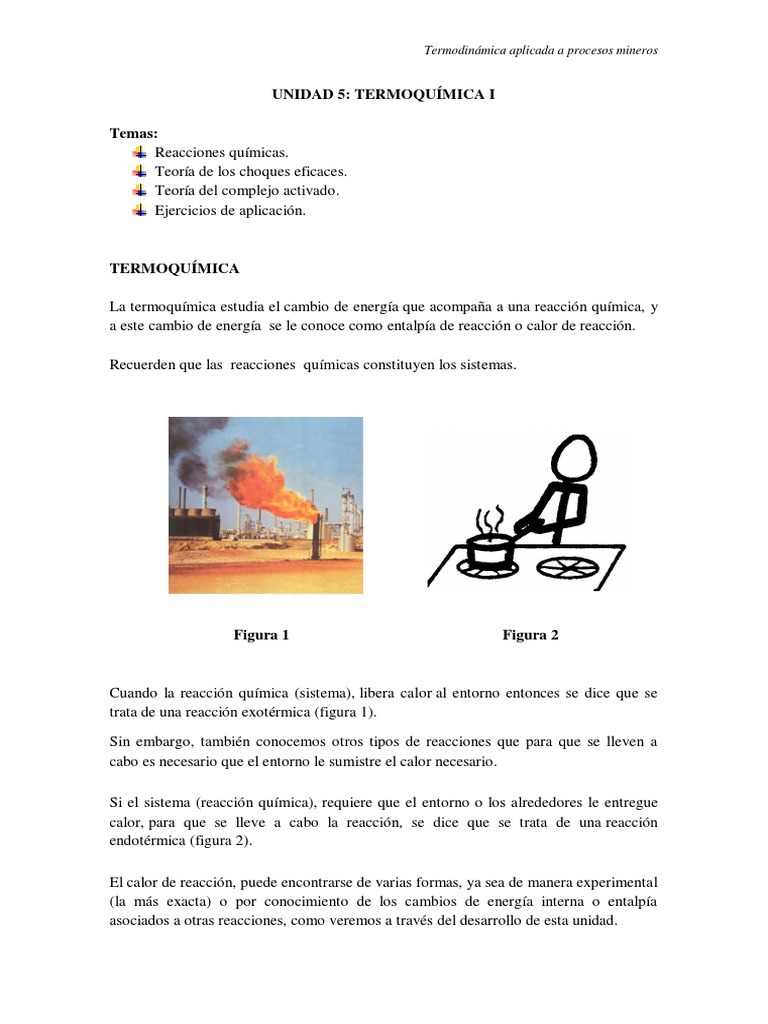 Teoría de Colisiones y Complejo Activado | PDF | Reacciones químicas ...