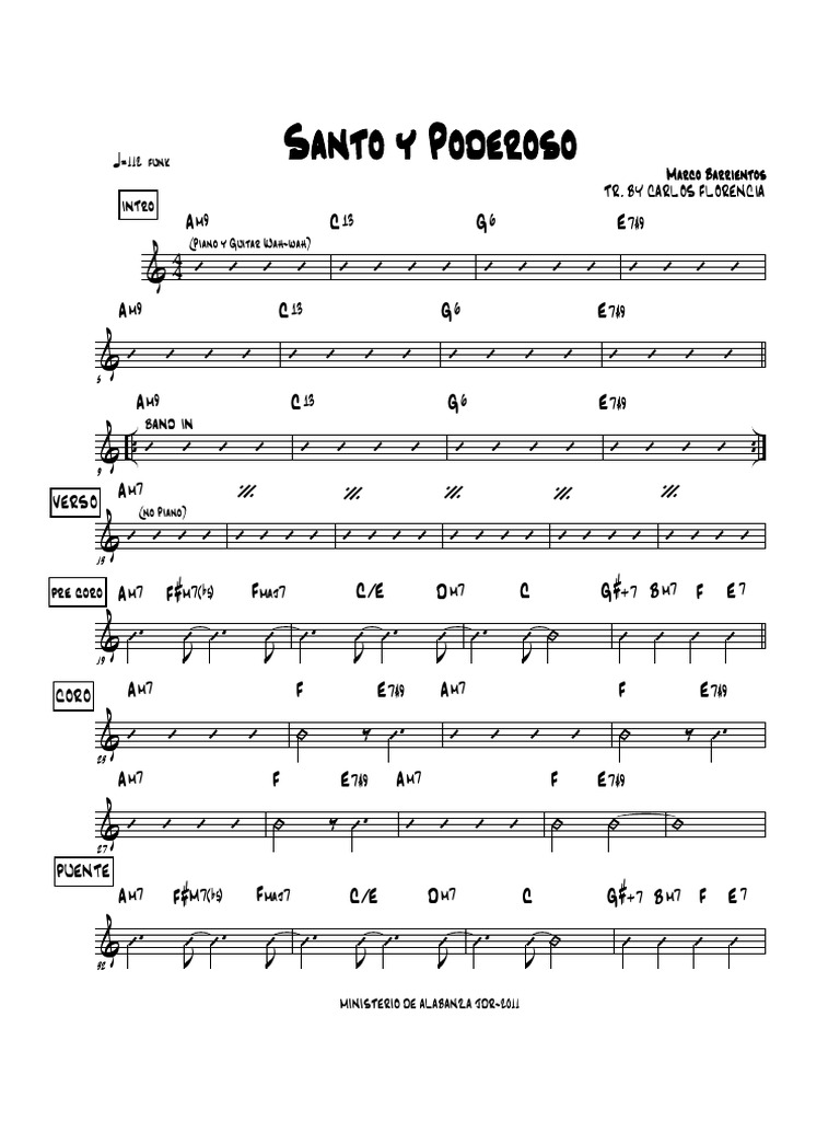 Santo y Poderoso Chart | PDF