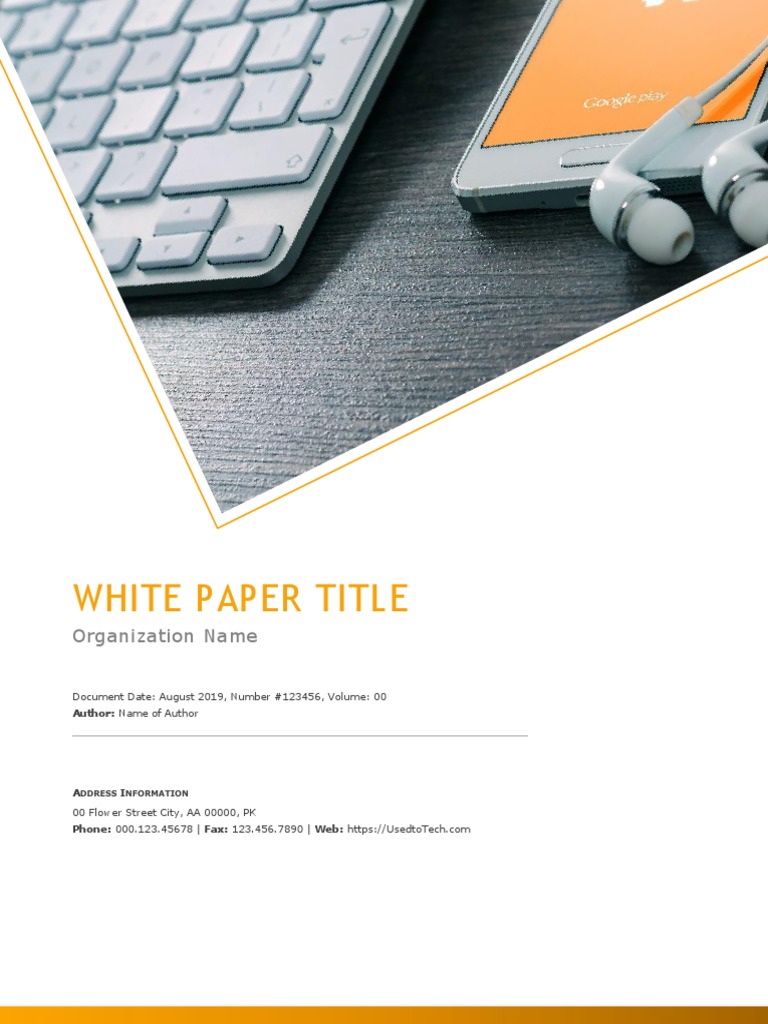 06 Modern & Editable White Paper Template in Ms Word | PDF | Written ...