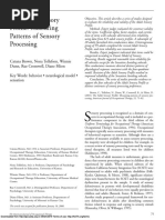 Adolescent/Adult Sensory Profile Overview | PDF | Perception | Stimulus ...