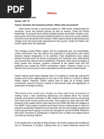 Castro's Ideology and Beliefs Explained | PDF | Fidel Castro | Communism