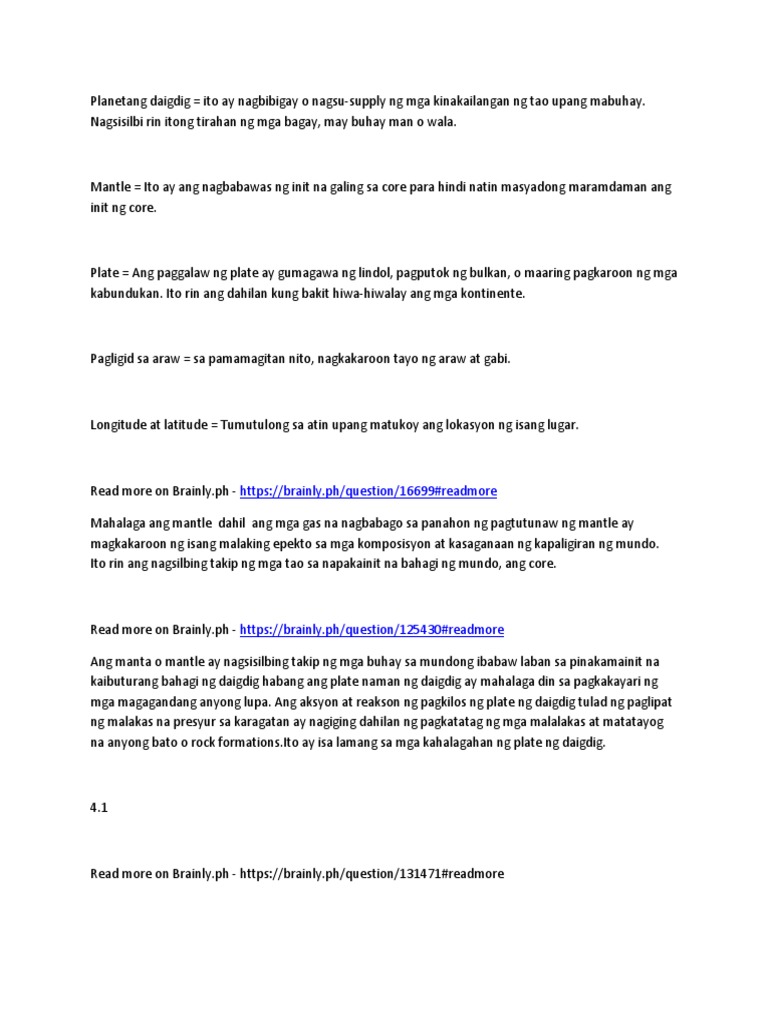 Planetang Daigdig | PDF