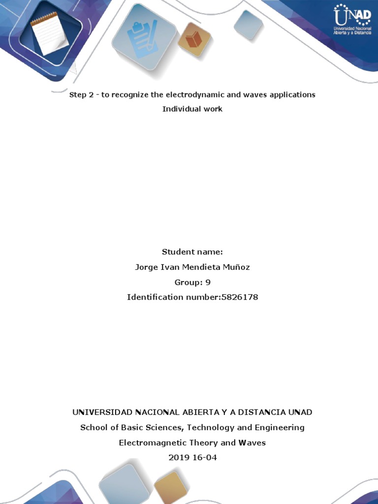 Step 2 Group 9 Jorge Ivan Mendieta | PDF | Dielectric | Waves