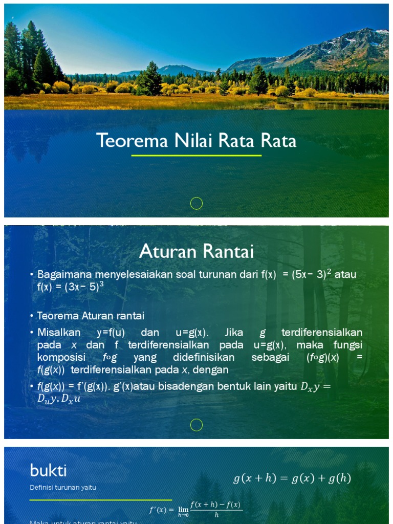 Teori Nilai Rata Rata | PDF