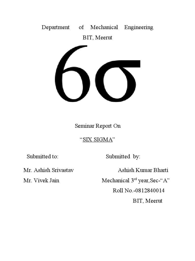 6 Sigma | PDF | Six Sigma | Ford Motor Company
