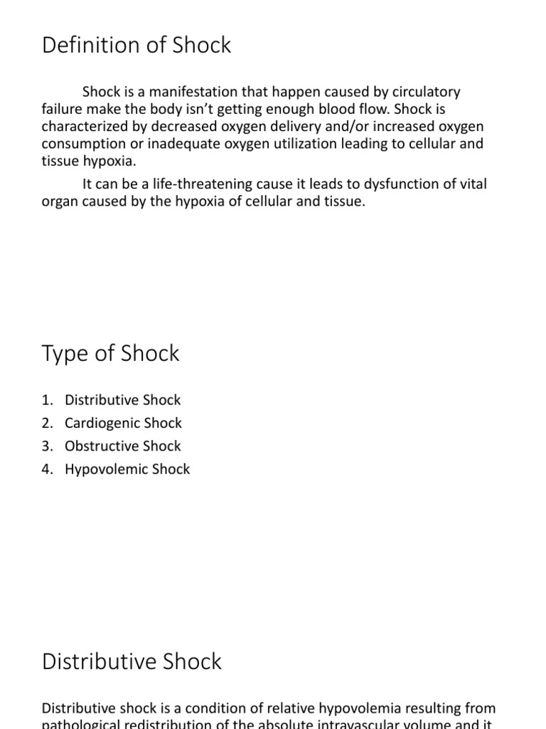 Definition of Shock | PDF