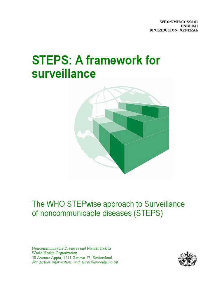 Steps Framework Dec03 | PDF | Non Communicable Disease | Cardiovascular ...