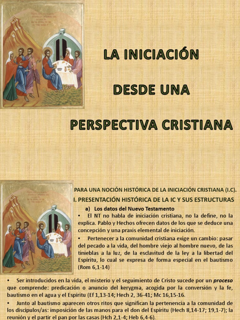 La Iniciacion Desde Una Perspectiva Cristiana | PDF | Confirmación ...