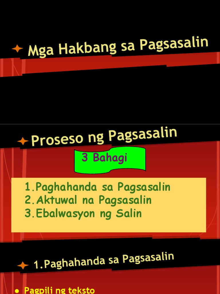 PPT Pagsasalin | PDF