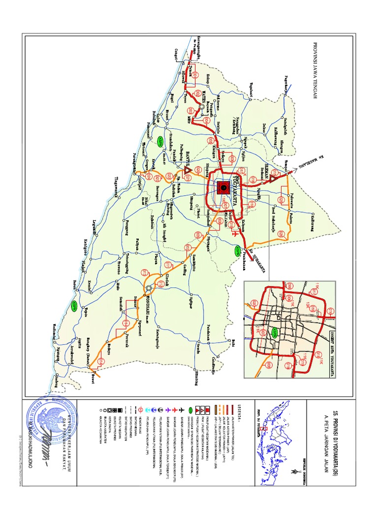 Peta Jalan Nasional DIY | PDF