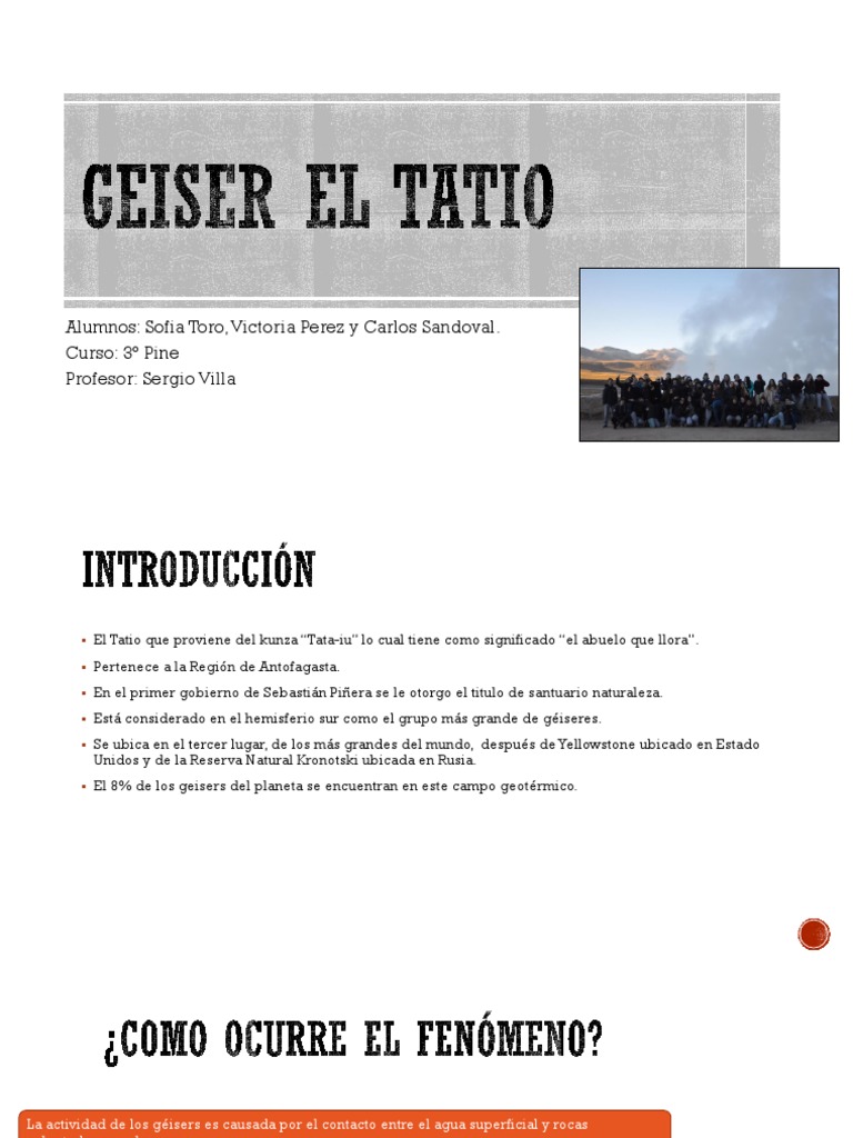 Geiser | PDF | Erupción volcánica | Naturaleza