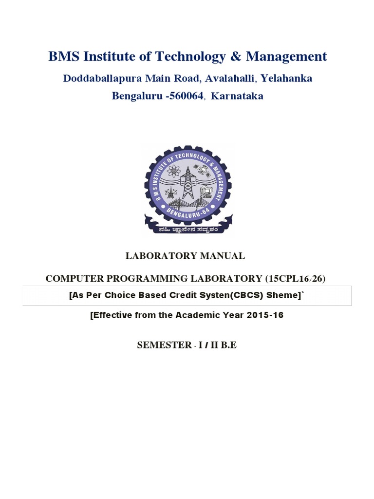 PCD Lab Manual 2017 | PDF | Algorithms | Programming Language