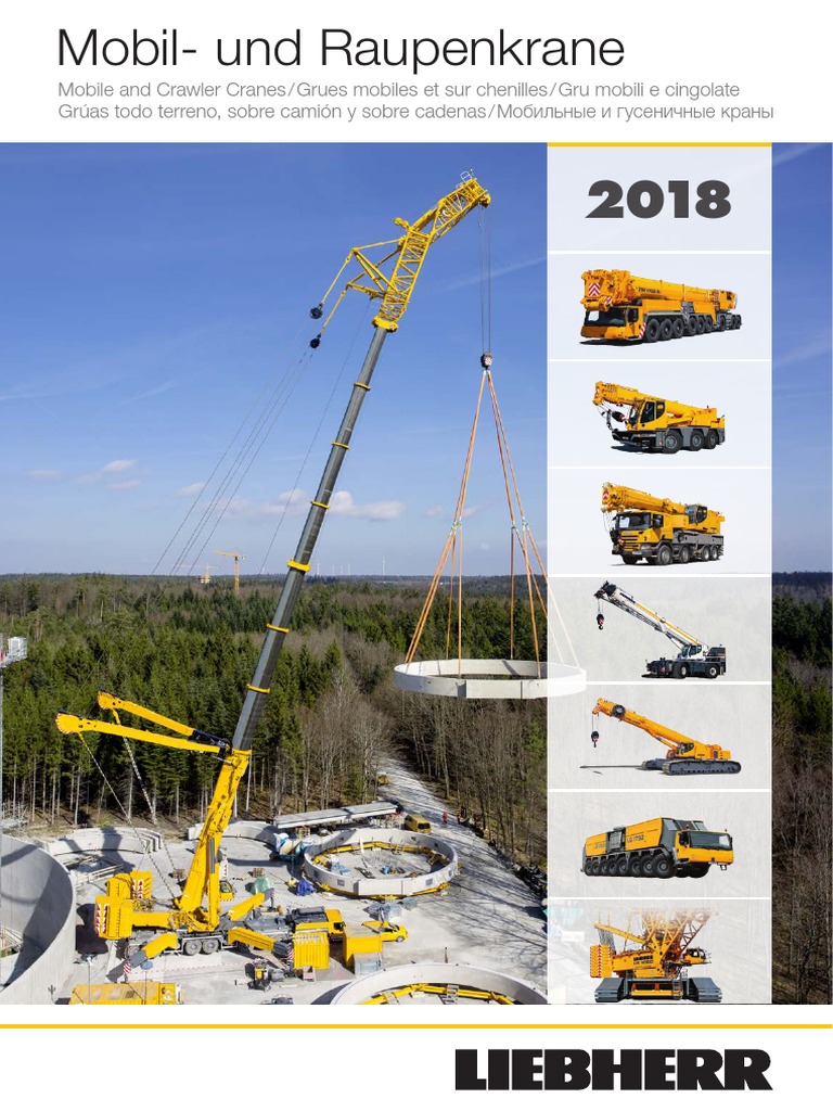 Liebherr Mobile and Crawler Cranes Defisr201801 | PDF | Land Vehicles ...