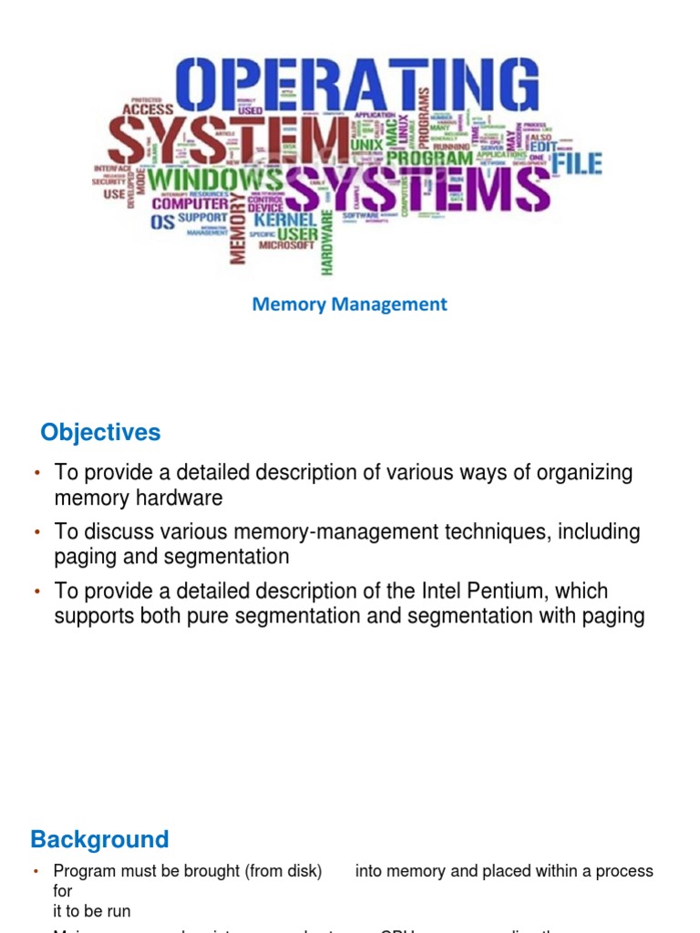 CS4310 MemoryManagement | PDF | Library (Computing) | Computer Data Storage