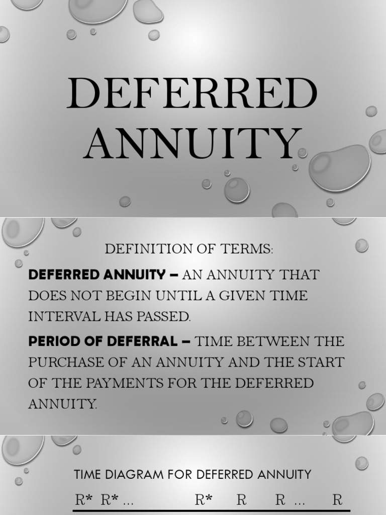 Deferred Annuity | PDF
