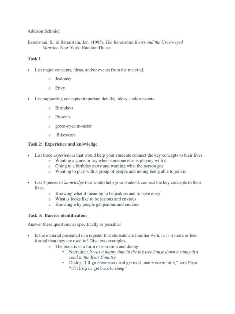 Text Analysis | PDF | Jealousy | Envy