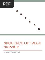 Sequence of Room Service | PDF