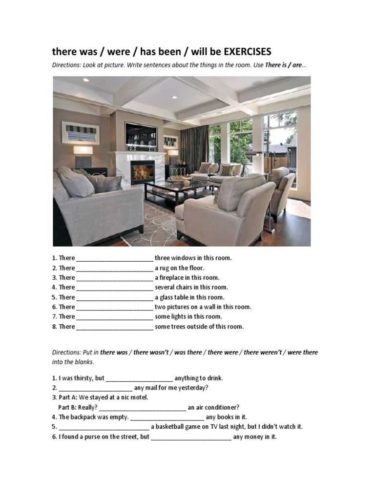 Grammar Exercises: "There" Usage | PDF