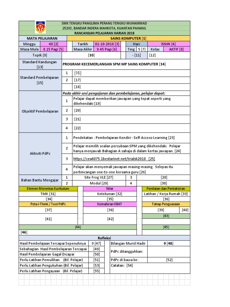 RPH Zahidah m40 (01 - 05 Okt) | PDF